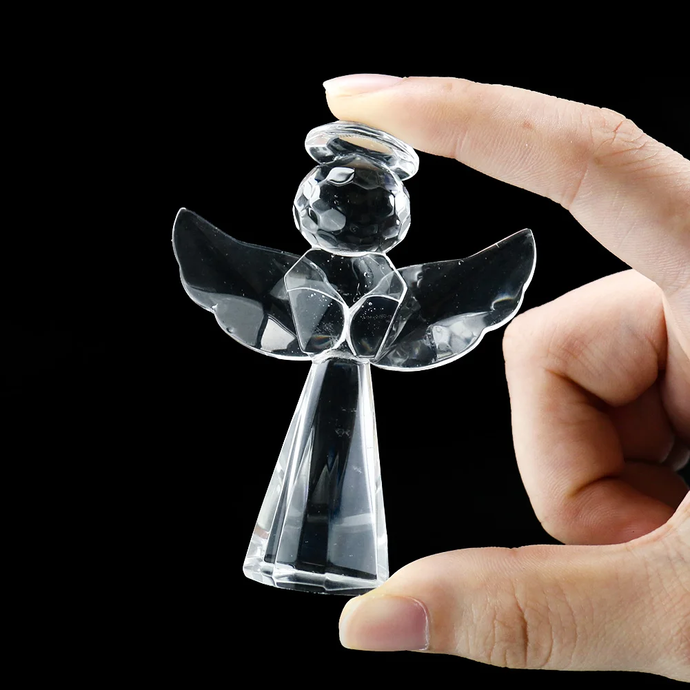 Transparent Crystal Glass Prism Angel Fairy Wing Halo God Religion ...