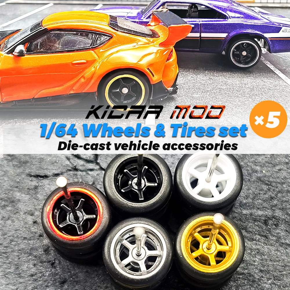 KicarMod 1/64 пластиковые колеса для Hot Wheels 5 шт. | AliExpress