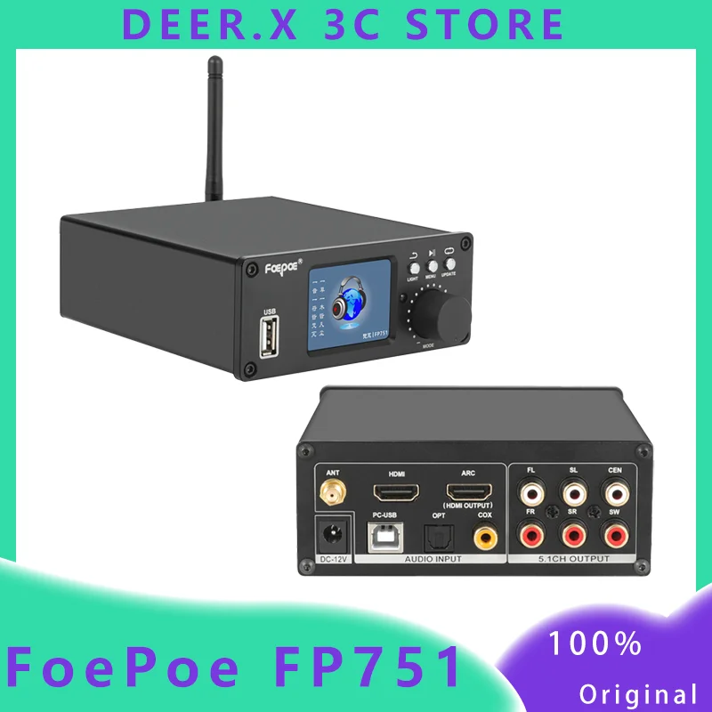 Цифро-аналоговый преобразователь FoePoe FP751/FP720 DTS Dolby 5.1 | AliExpress