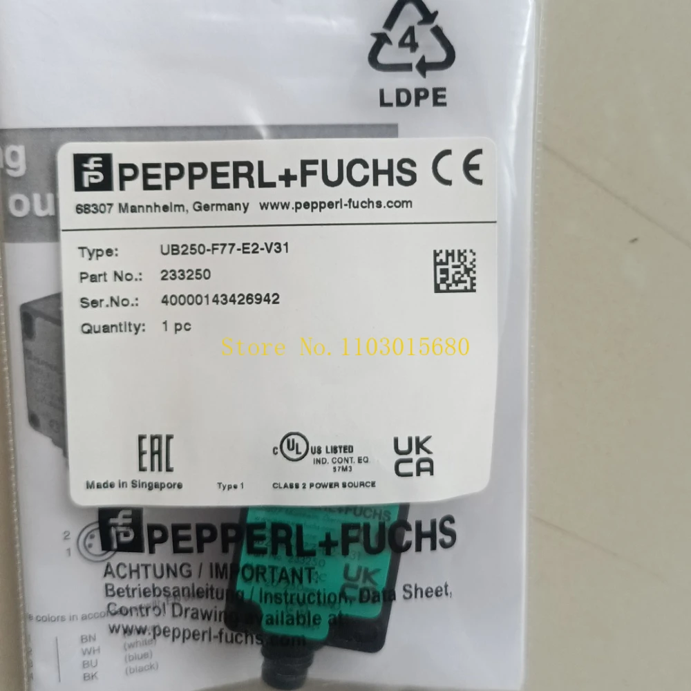 Ультразвуковой датчик приближения UB250-F77-E2-V31 233250 | AliExpress