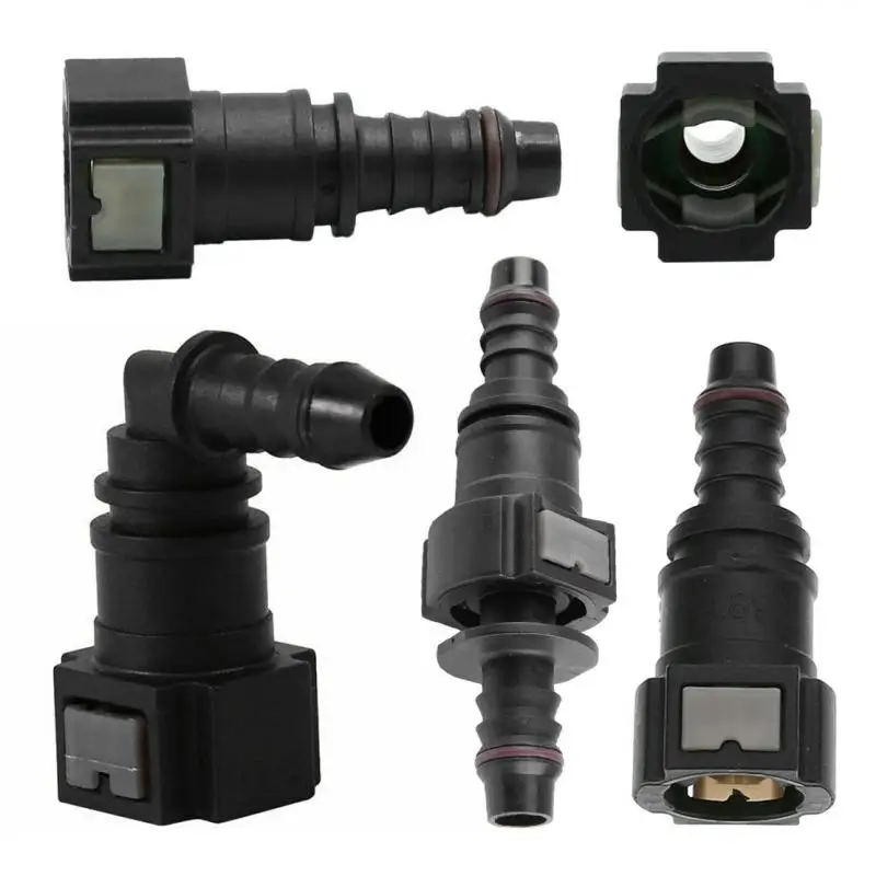 New 11.8 90 Deg Elbow 6.3mm Fuel Line Quick Release Connector Nylon ...