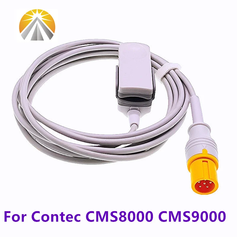 Многоразовый датчик SpO2 6 Pin Для Contec CMS5100 CMS8000 CMS9000 ...
