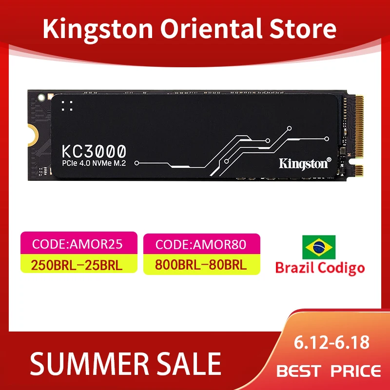 Kingston KC3000 PCIe 4,0 NVMe M.2 ssd m2 512 ГБ ТБ 2 ТБ 4 ТБ Жесткий Диск Внутренний жесткий ...