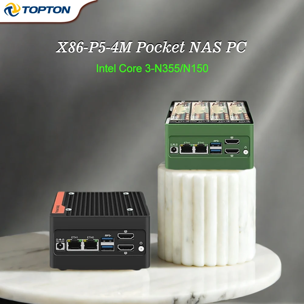 Мини-ПК Topton X86-P5 Intel Core 3-N355 1 ТБ | AliExpress