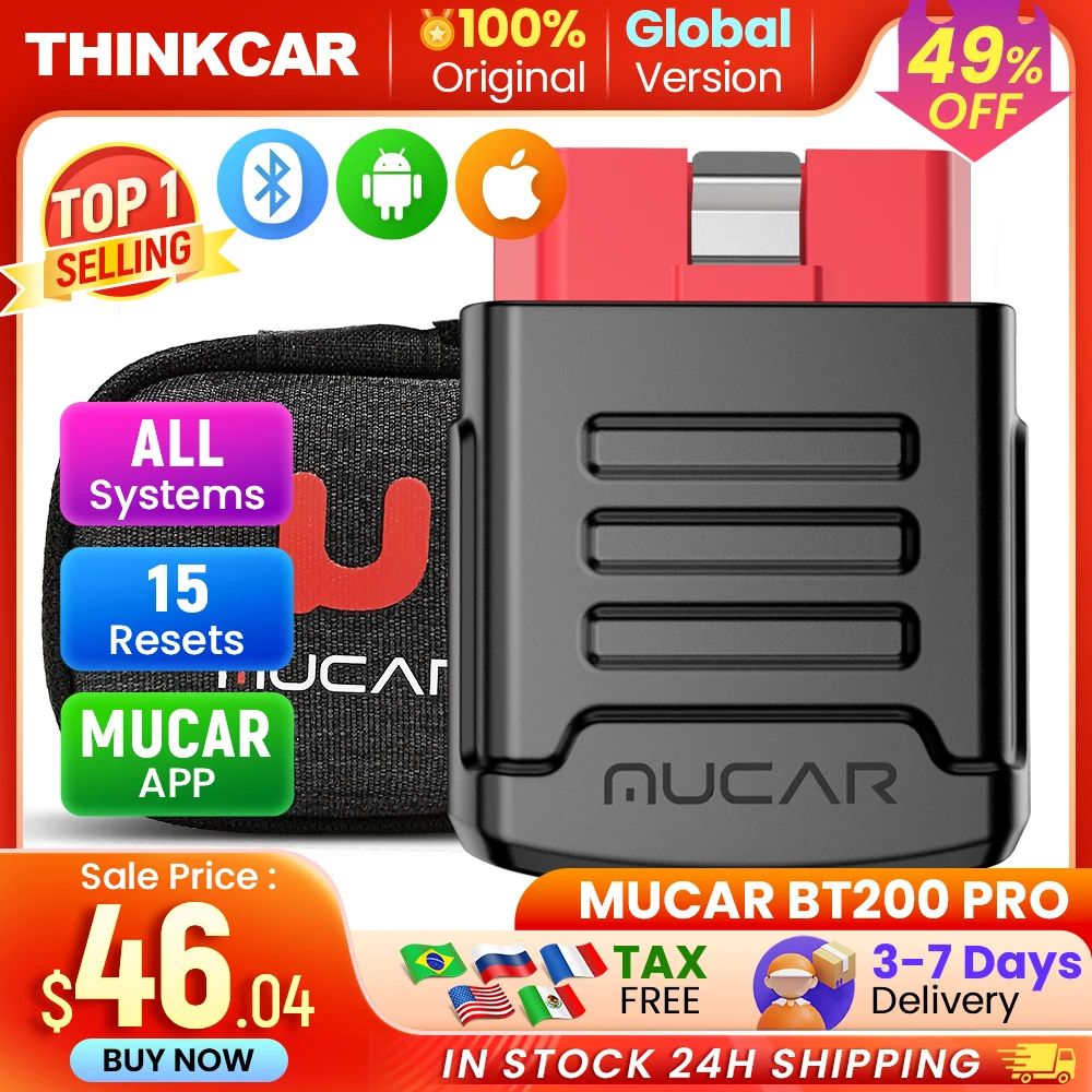 MUCAR BT200/BT200 PRO Bluetooth Car Diagnostic Tool Oil IMMO SAS 15 ...