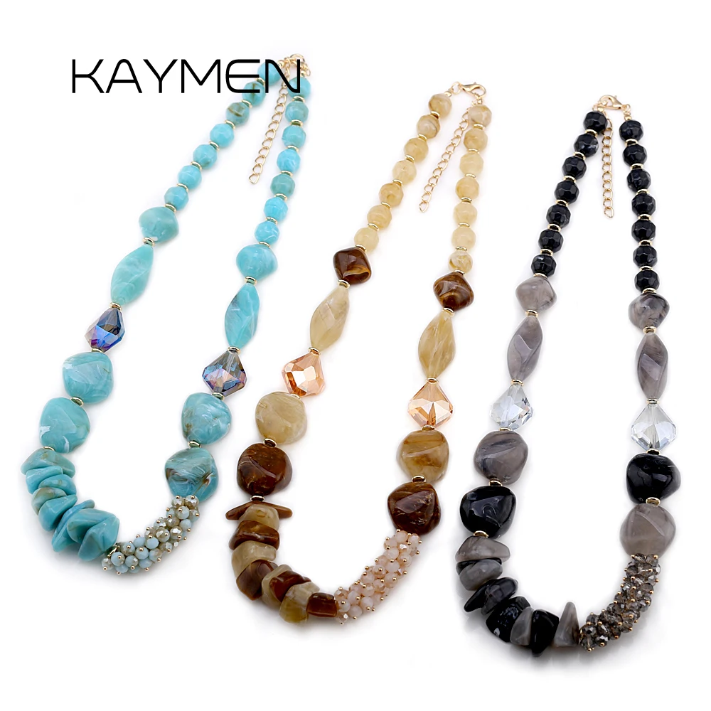 Kaymen ожерелье из бисера и кристаллов | AliExpress