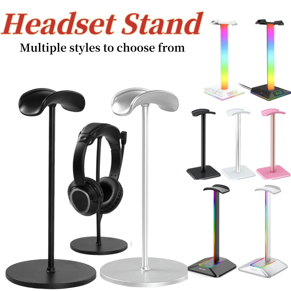 Headphone Holder Rack Aluminium Alloy Headset Support Stand Space ...