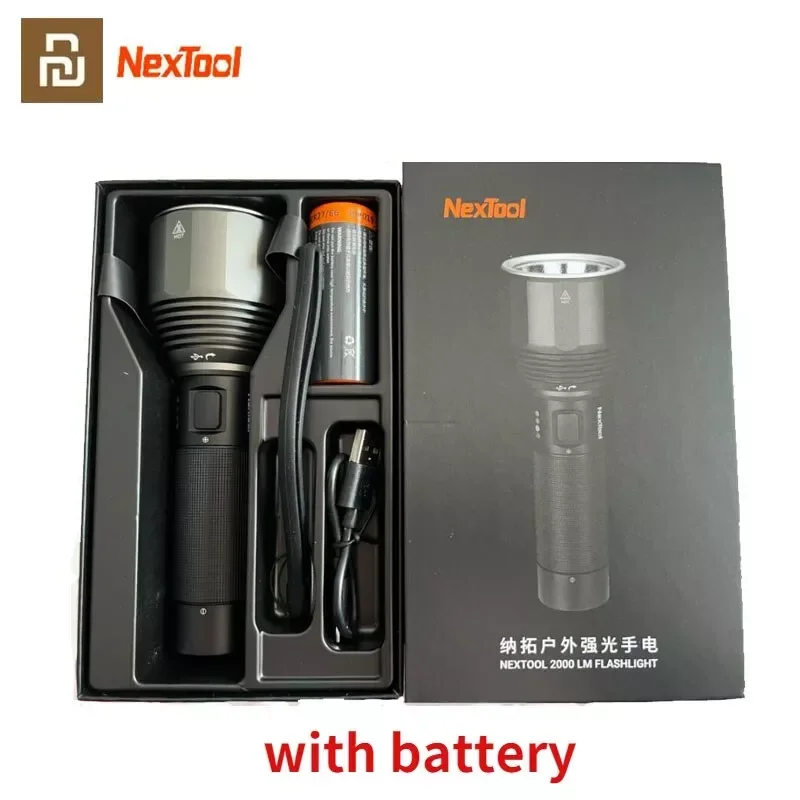 Фонарик NexTool 2000 LM IPX7, водонепроницаемый перезаряжаемый, 5000 мАч | AliExpress