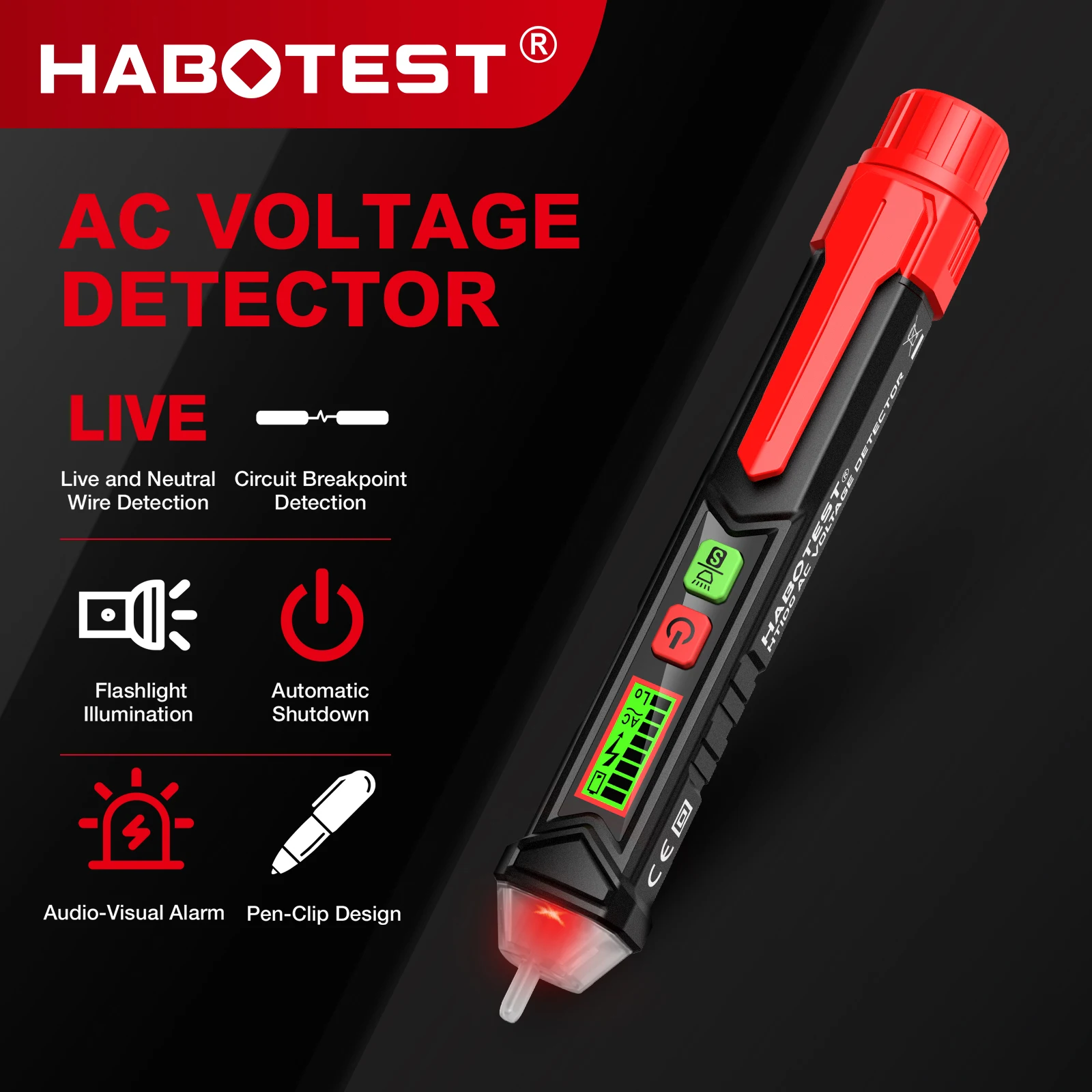 HABOTEST HT100 Тестер напряжения | AliExpress