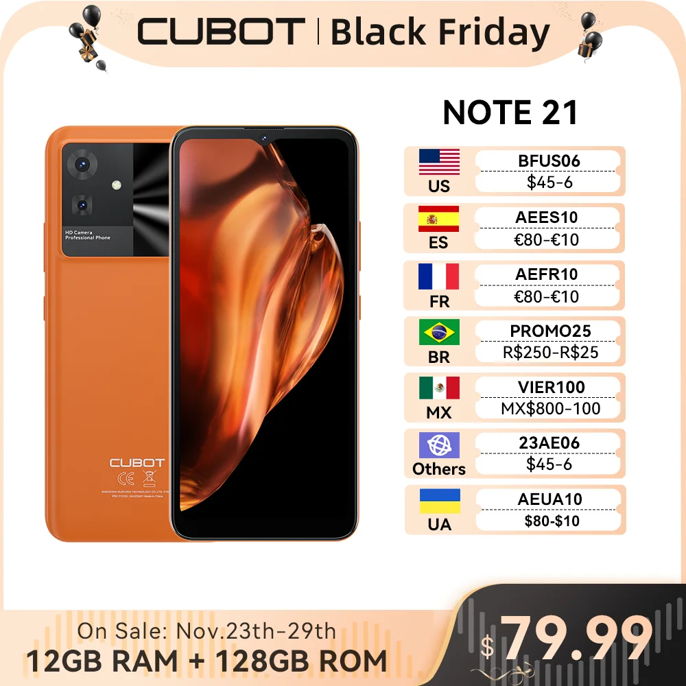 Cubot Note 21 - Full phone specifications