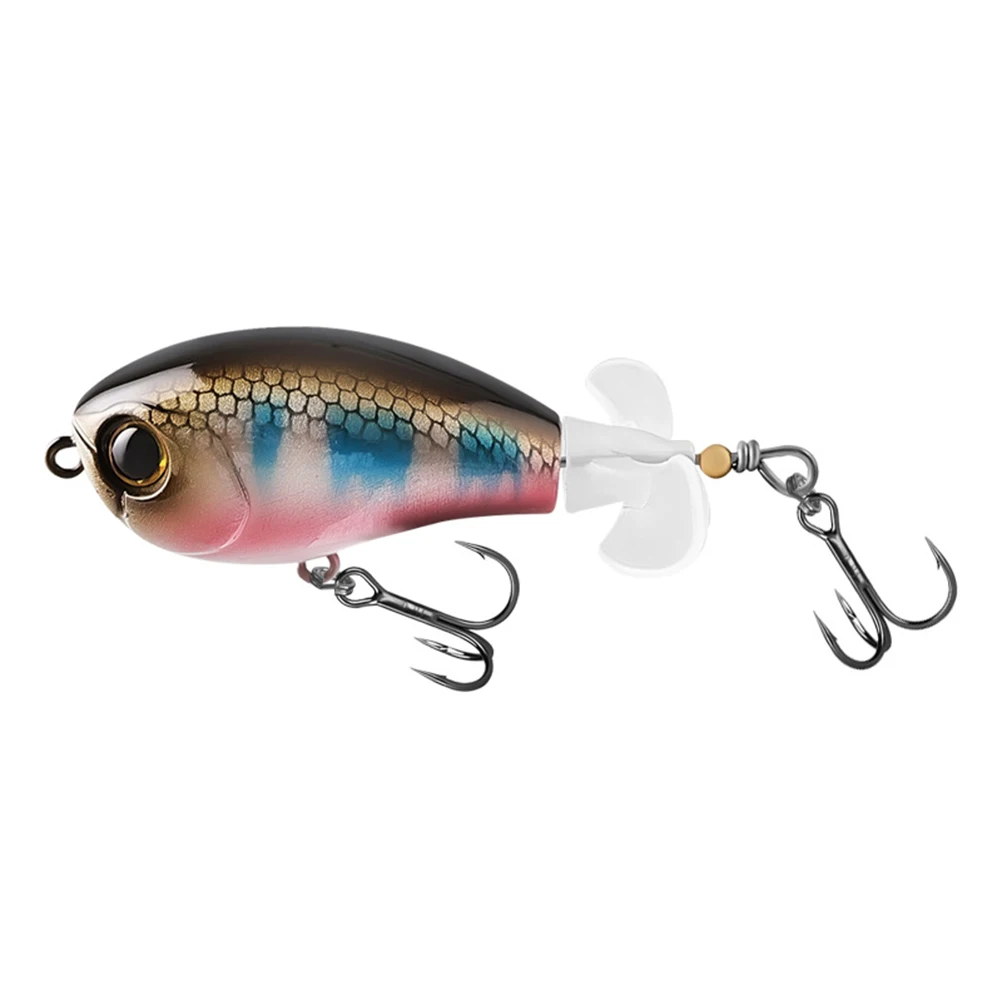 Whopper Popper Fishing Lures Rotating Propeller Artificial Bait Hard ...