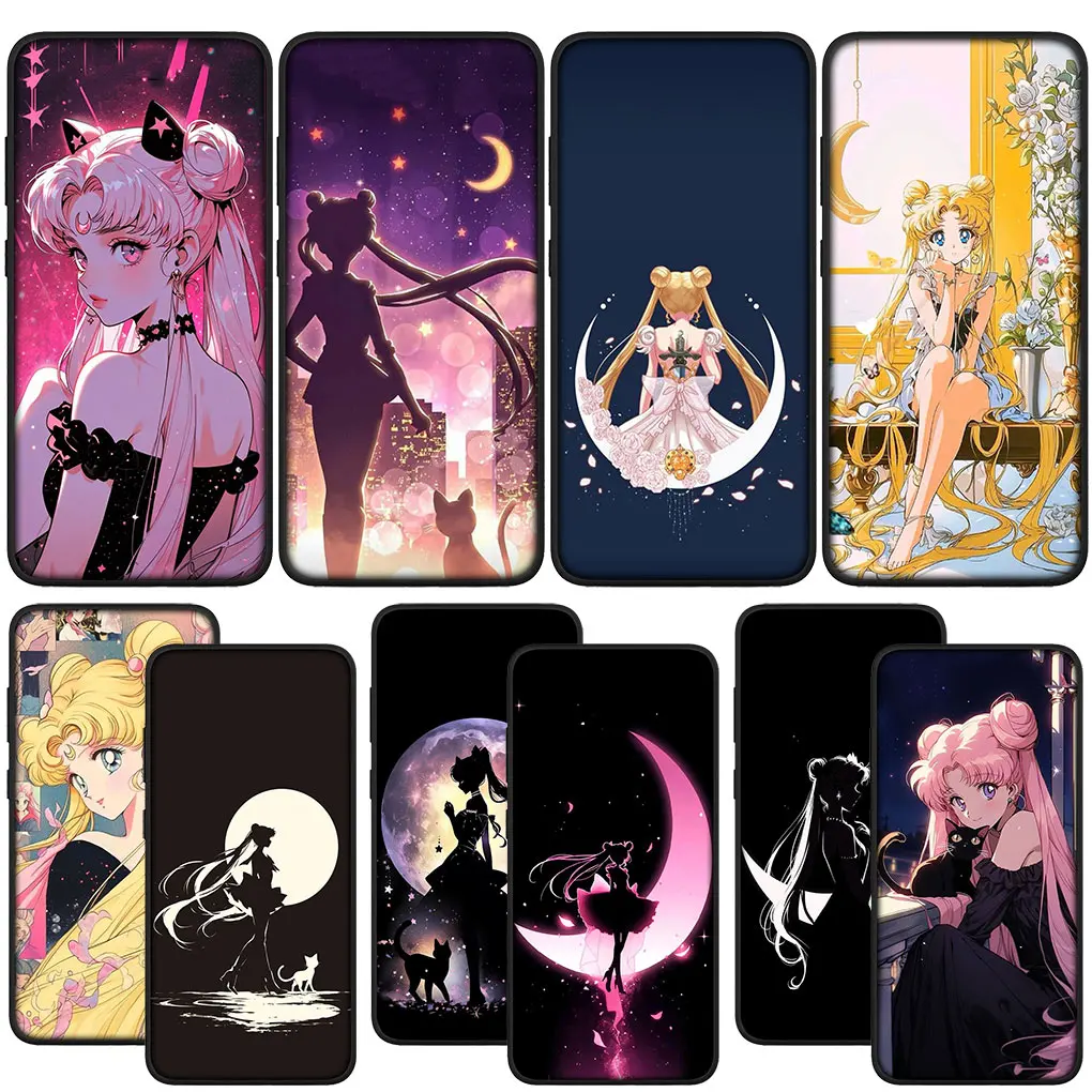 Anime S-Sailors Cartoon Moon Soft Cover Casing for Xiaomi Redmi Note 13 ...