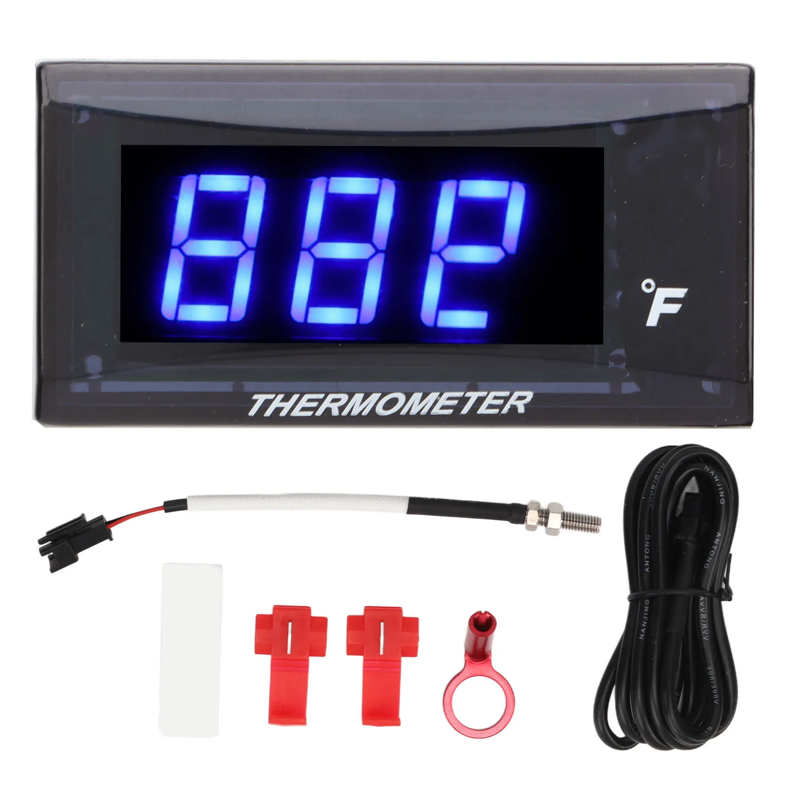 DC12V цифровой дисплей мотоциклетный термометр M10 датчик температуры ...