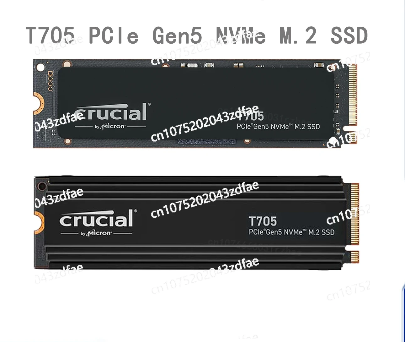 Твердотельный накопитель Crucial T705 PCIE5.0 Интерфейс M.2 1T/2T/4T SSD для ноутбука с ...