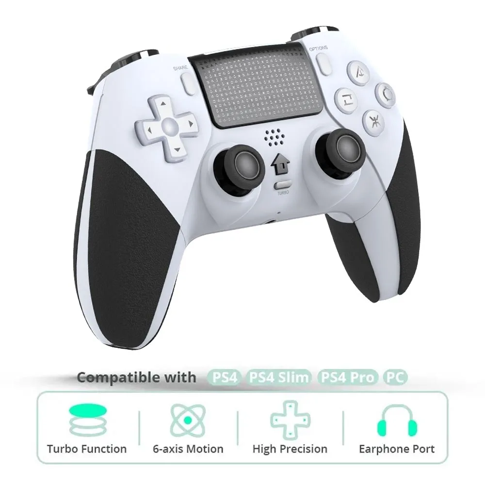 Wireless Bluetooth Gamepad for PS4 Controller Compatible with PS4 Slim ...