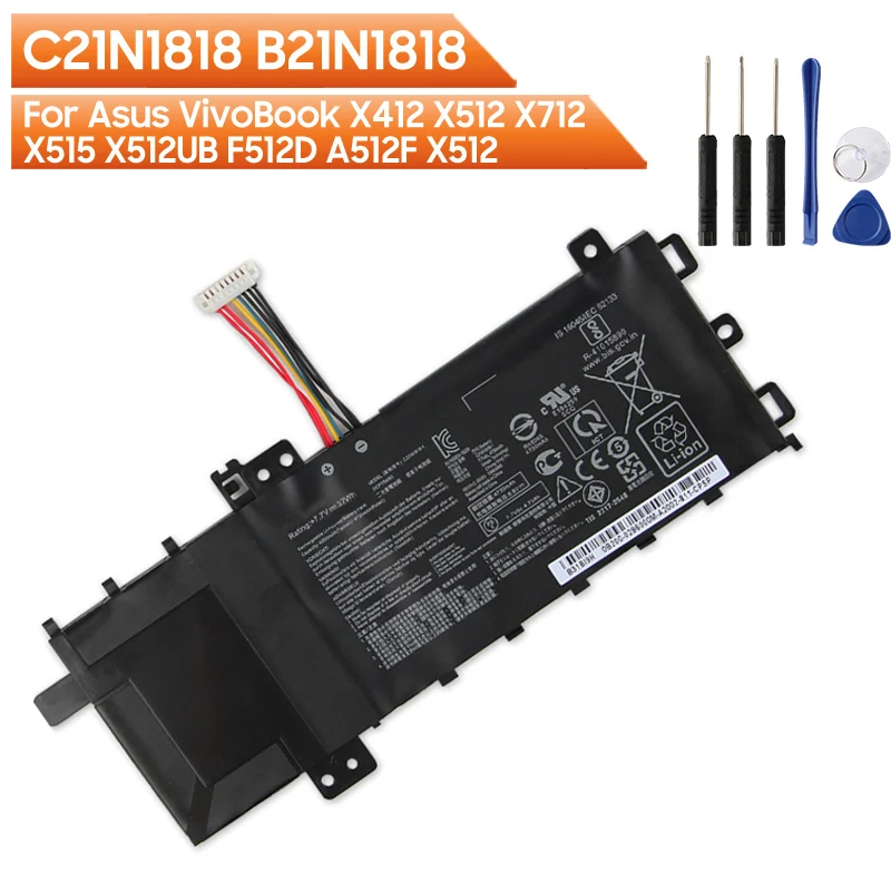 C21N1818 B21N1818 Сменный аккумулятор для ASUS VivoBook X412 X712 X515 ...
