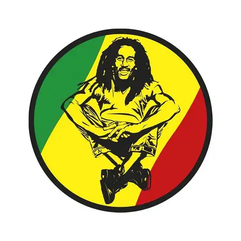 Bob marley rasta stickers AliExpress
