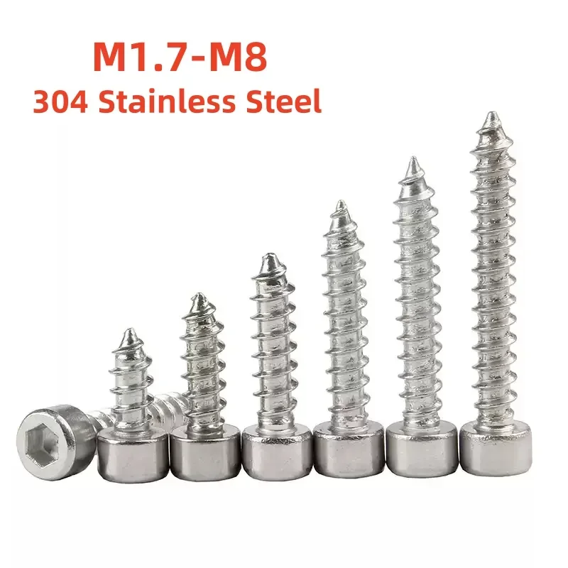 Саморезы из нержавеющей стали M1.7 M2 M2.3 M2.5 M3 M4 M5 M6 M8 304 | AliExpress