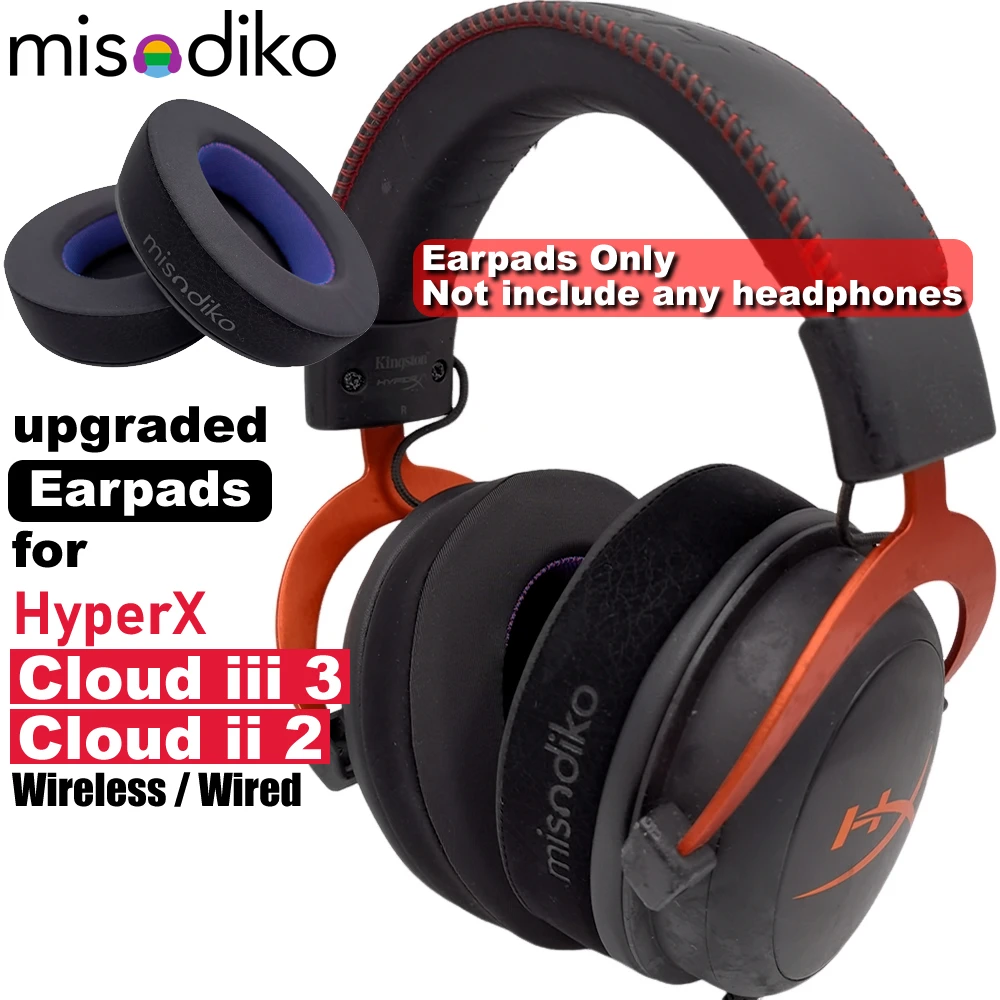 Амбушюры misodiko для беспроводных/проводных наушников HyperX Cloud III ...