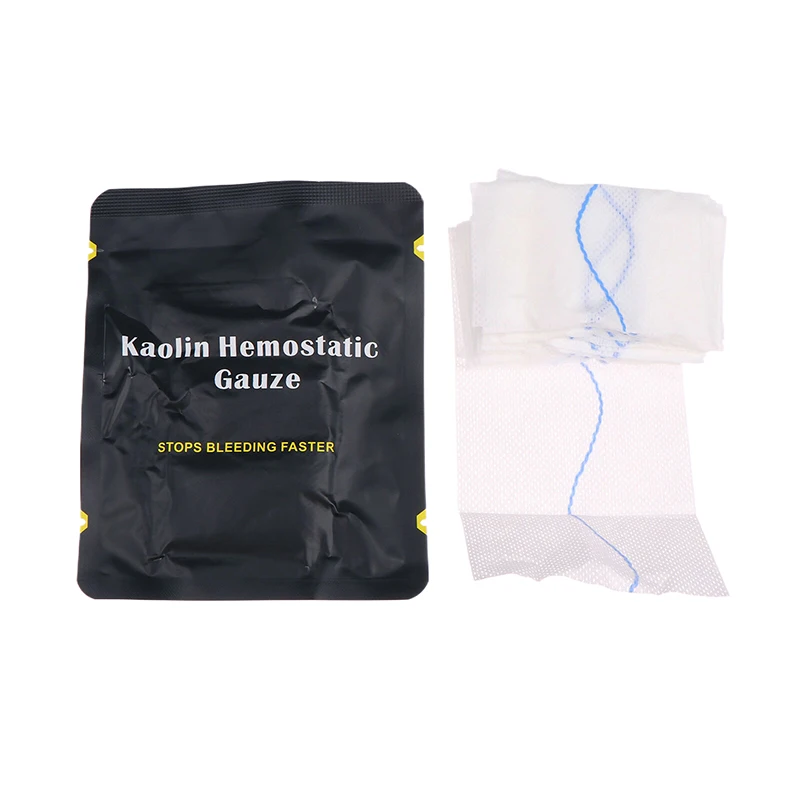 Kaolin Gauze Combat Hemostatic Outdoor Emergency Trauma Z-Fold Soluble ...
