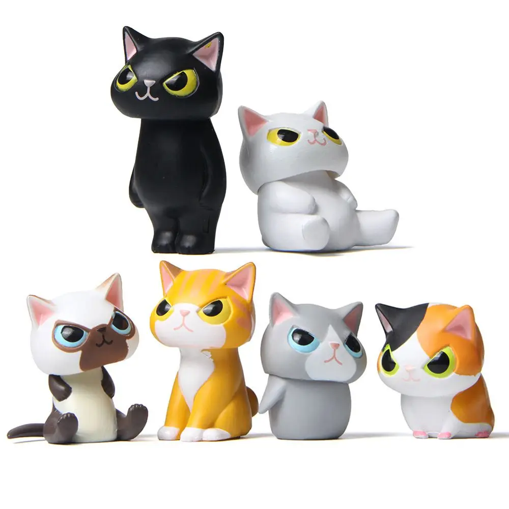 Искусственная кошка, фигурки, игрушки, мультяшный персонаж ...