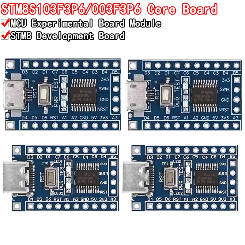 Плата разработки STM8S003F3P6 STM8S103F3P6, модуль ARM STM8, минимальная системная плата для ...