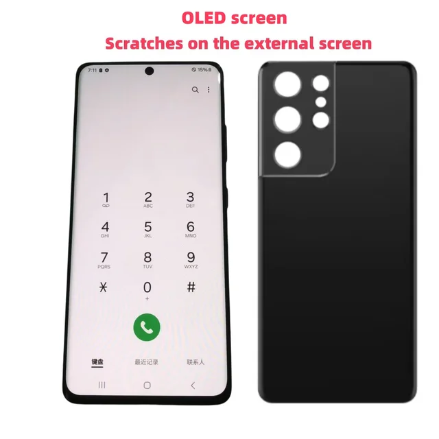 AMOLED подходит для дисплея S21 Ultra 5G SM-G998 G998U G998B, цифрового ...