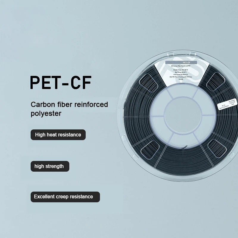 Carbon Fiber Pet-Cf 1.75mm 3d Printer Filament Reinforced Creep ...