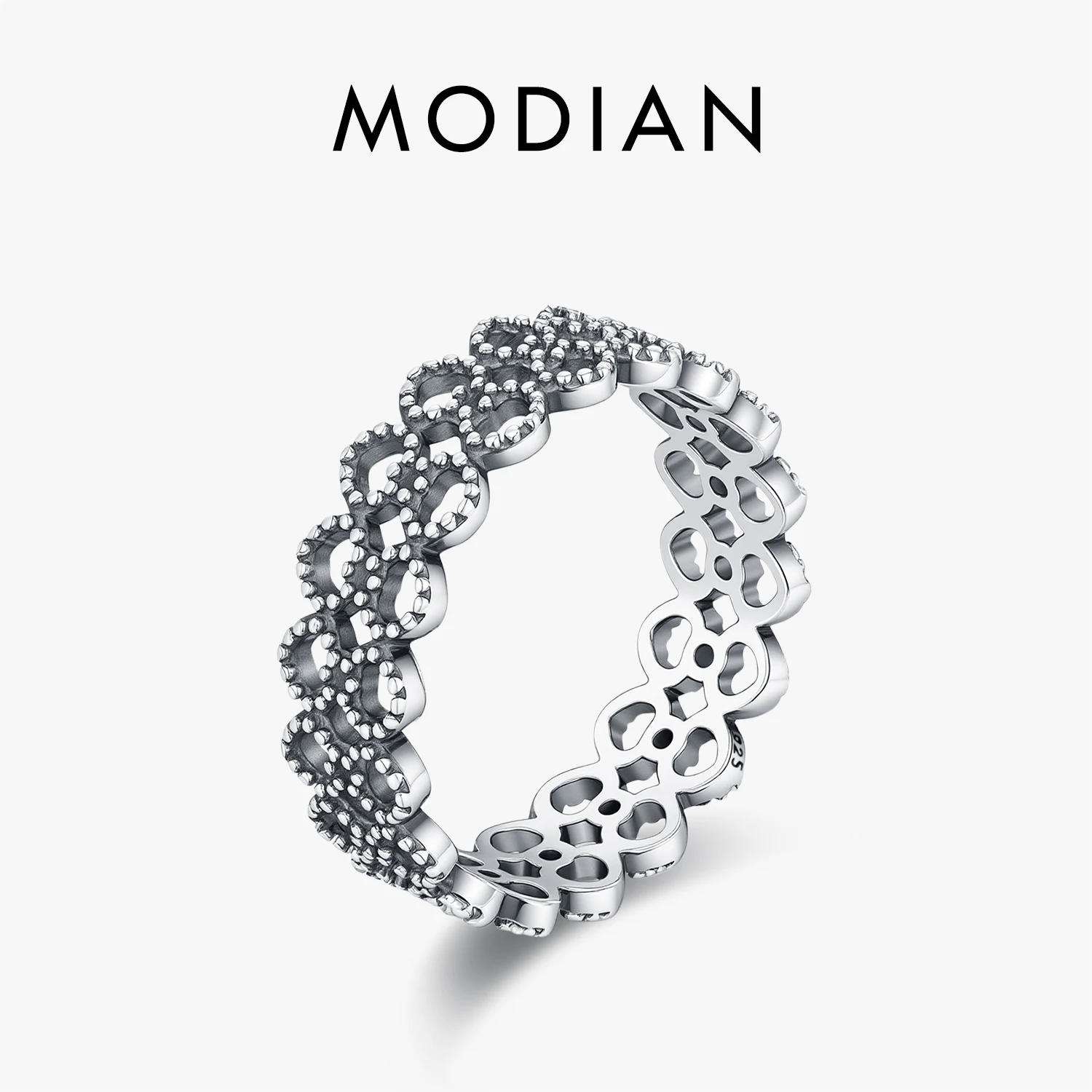 Кольца Modian из серебра 925 | AliExpress