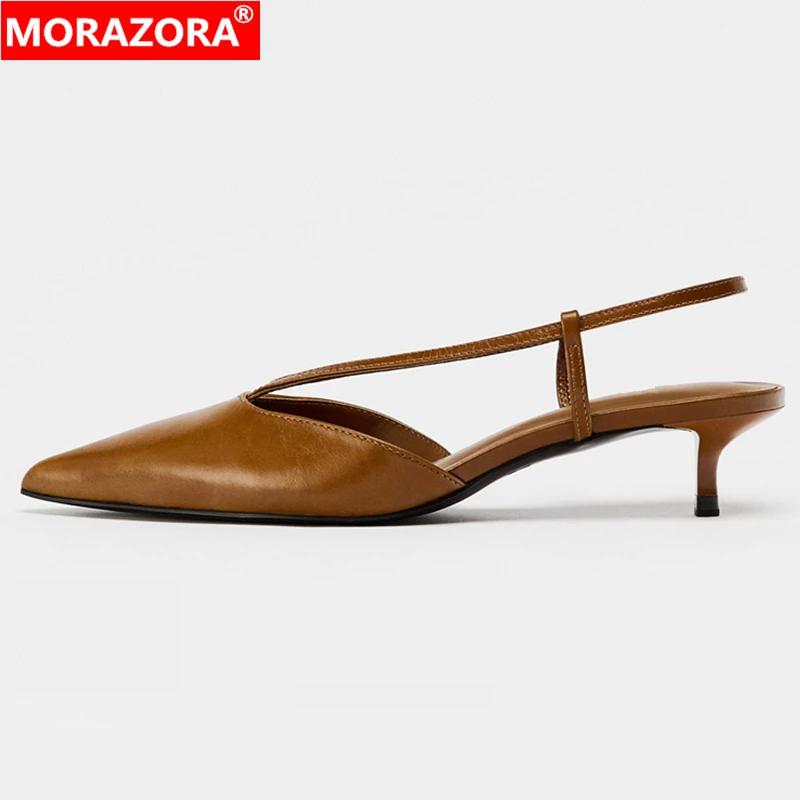MORAZORA, большие размеры 34–43, INS, обувь из натуральной кожи, женские сандалии, сандалии на ...