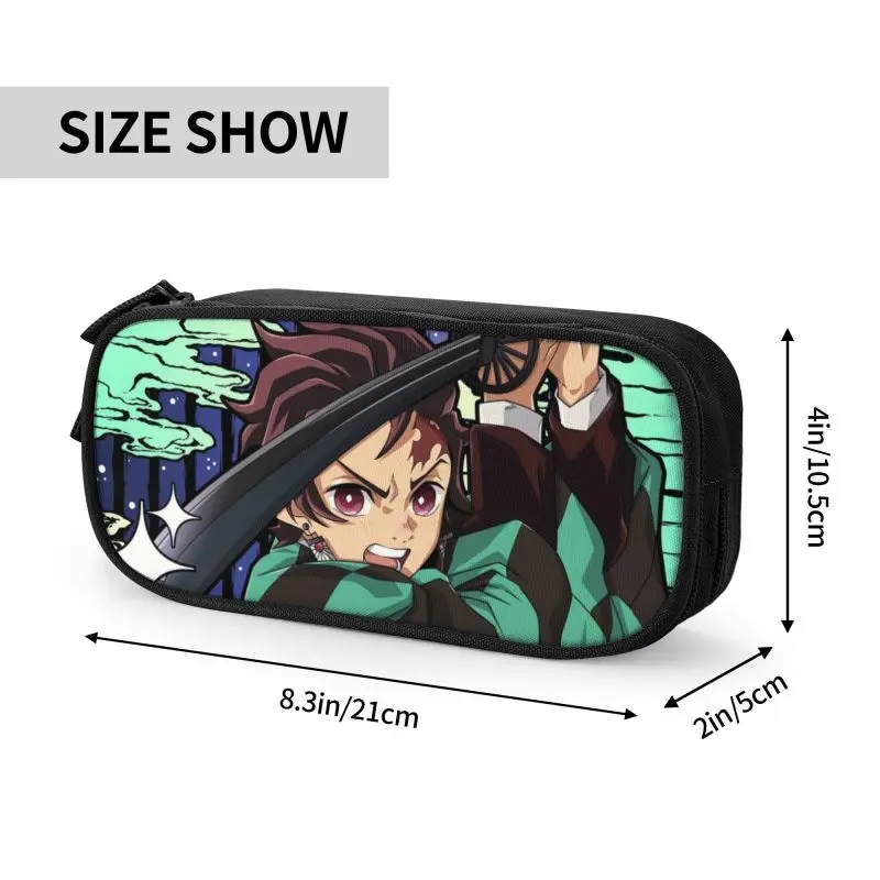Tnajiros Sword Demon Slayer Cute Pencil Cases Boy Girl Large Capacity ...