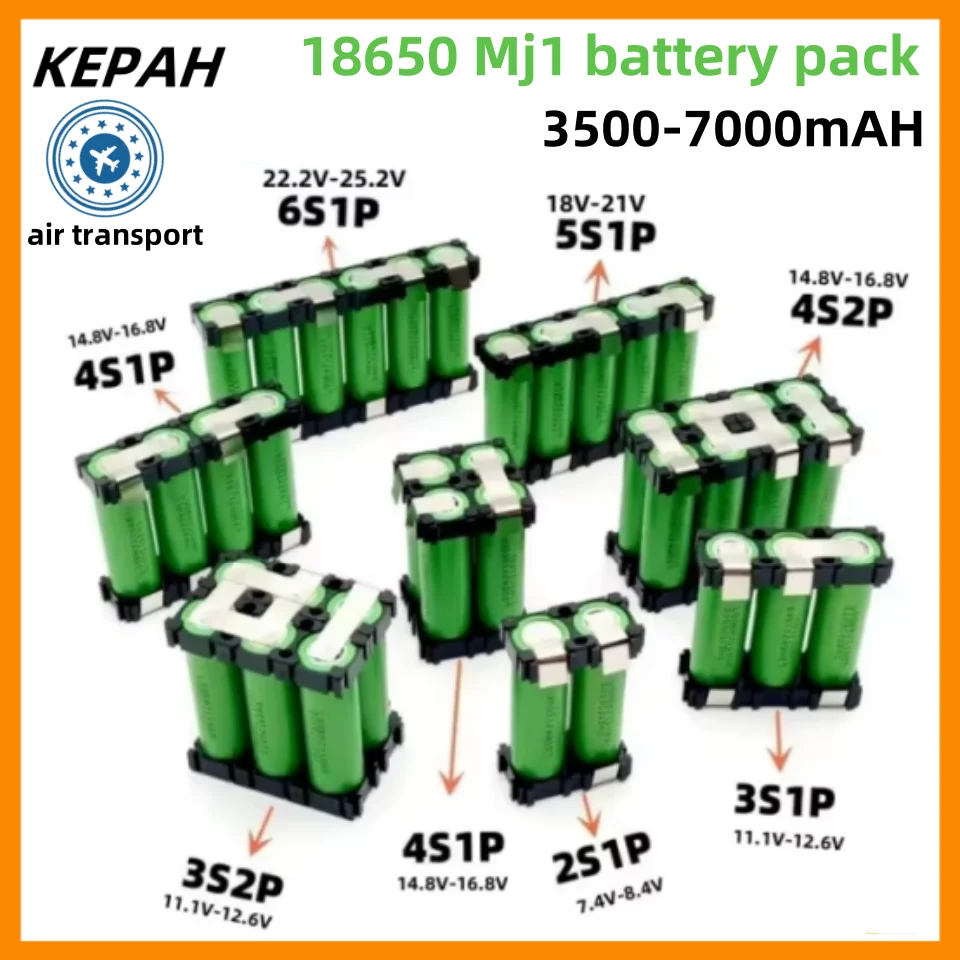 Аккумуляторная батарея MJ1 18650, 3500 мАч, 2S1P 3S2P 4S1P~5S2P 6S2P ...