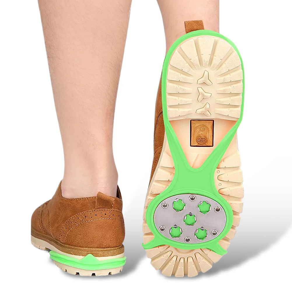 5 Teeth Snow Ice Claws Non-Slip Walking Cleat Ice Grippers Adjustable ...