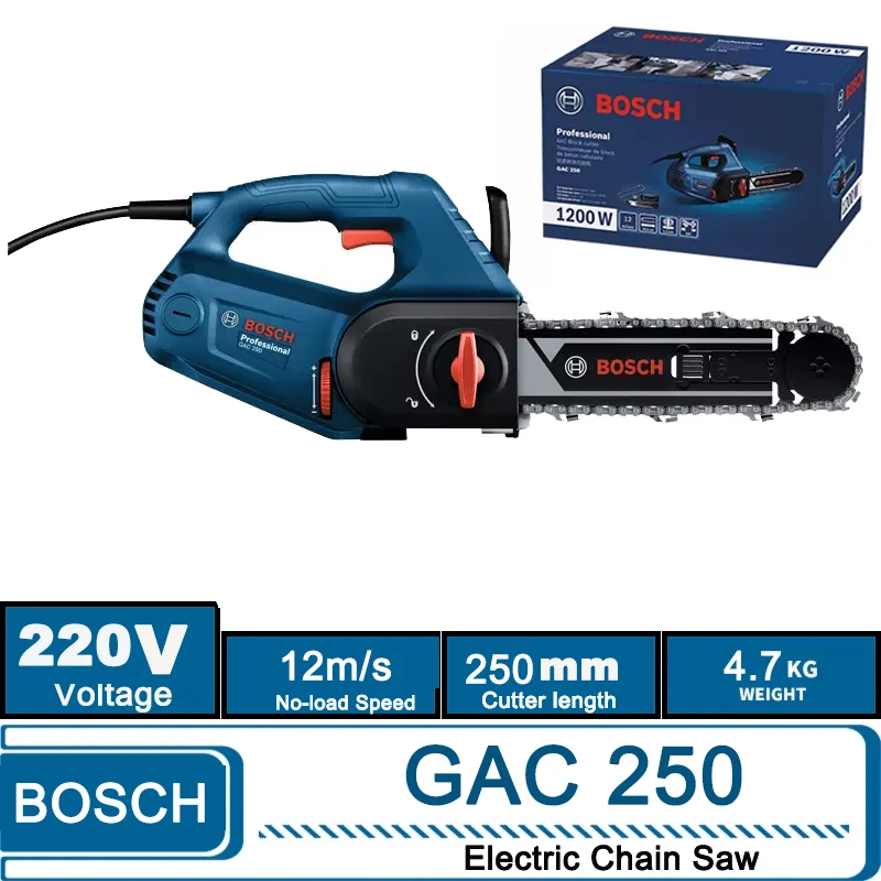 Электрическая цепная пила Bosch GAC 250, 220 В, 1200 Вт | AliExpress