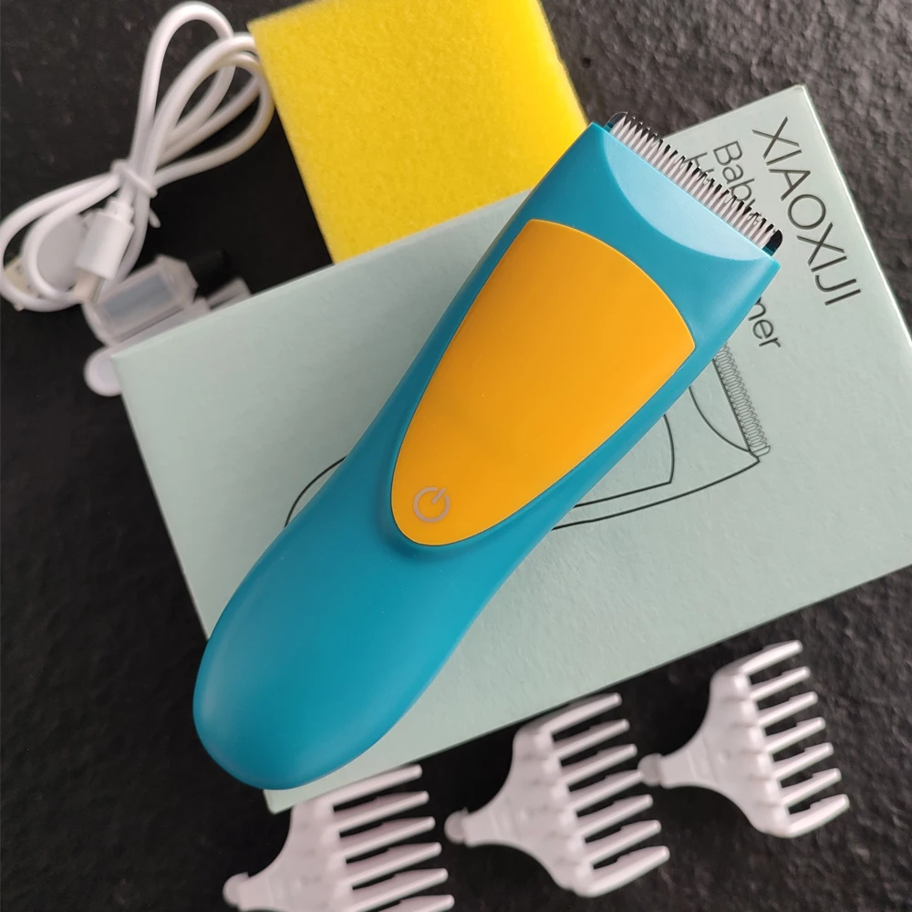 Household Baby Hair Trimmer Eletric Waterproof Protable Low Noise Baby ...