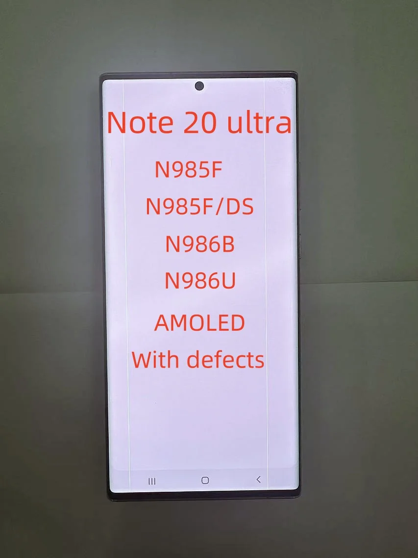 100% тестирование для Samsung Galaxy Note 20 Ultra AMOLED Note 20 Ultra ...