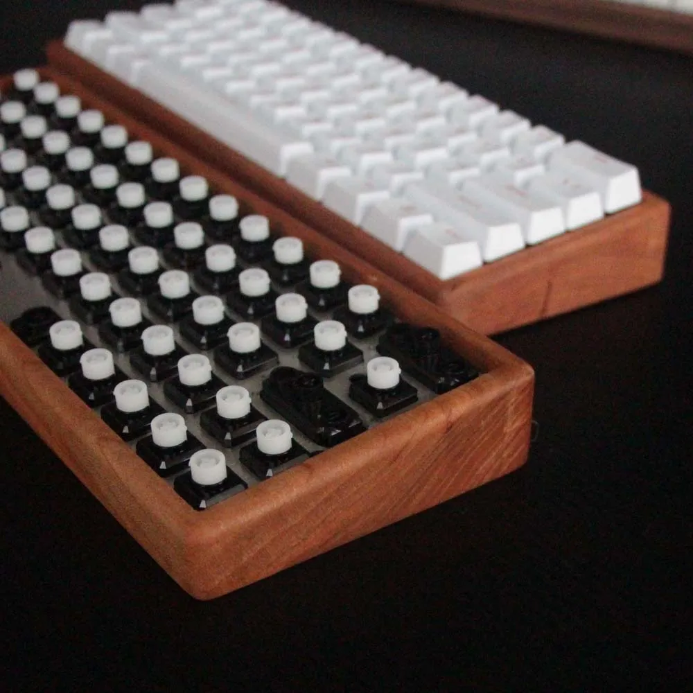 Механическая клавиатура с деревянной подсветкой Cherry GH60 | AliExpress