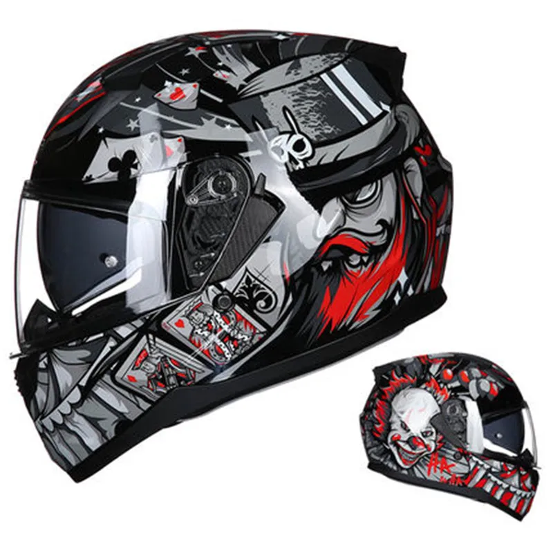 GXT Motorcycle Helmet Full Face ABS Motorbike Helmet Electric Safety ...