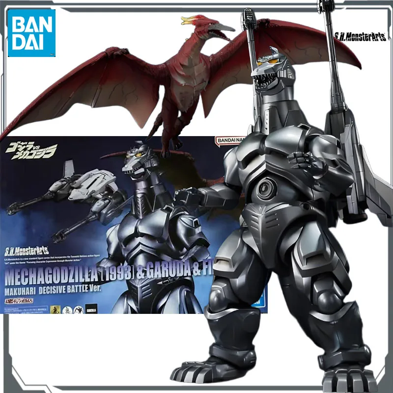 Bandai S.H.MonsterArts Mechagodzilla [1993] & Garuda & Fire Rodan ...