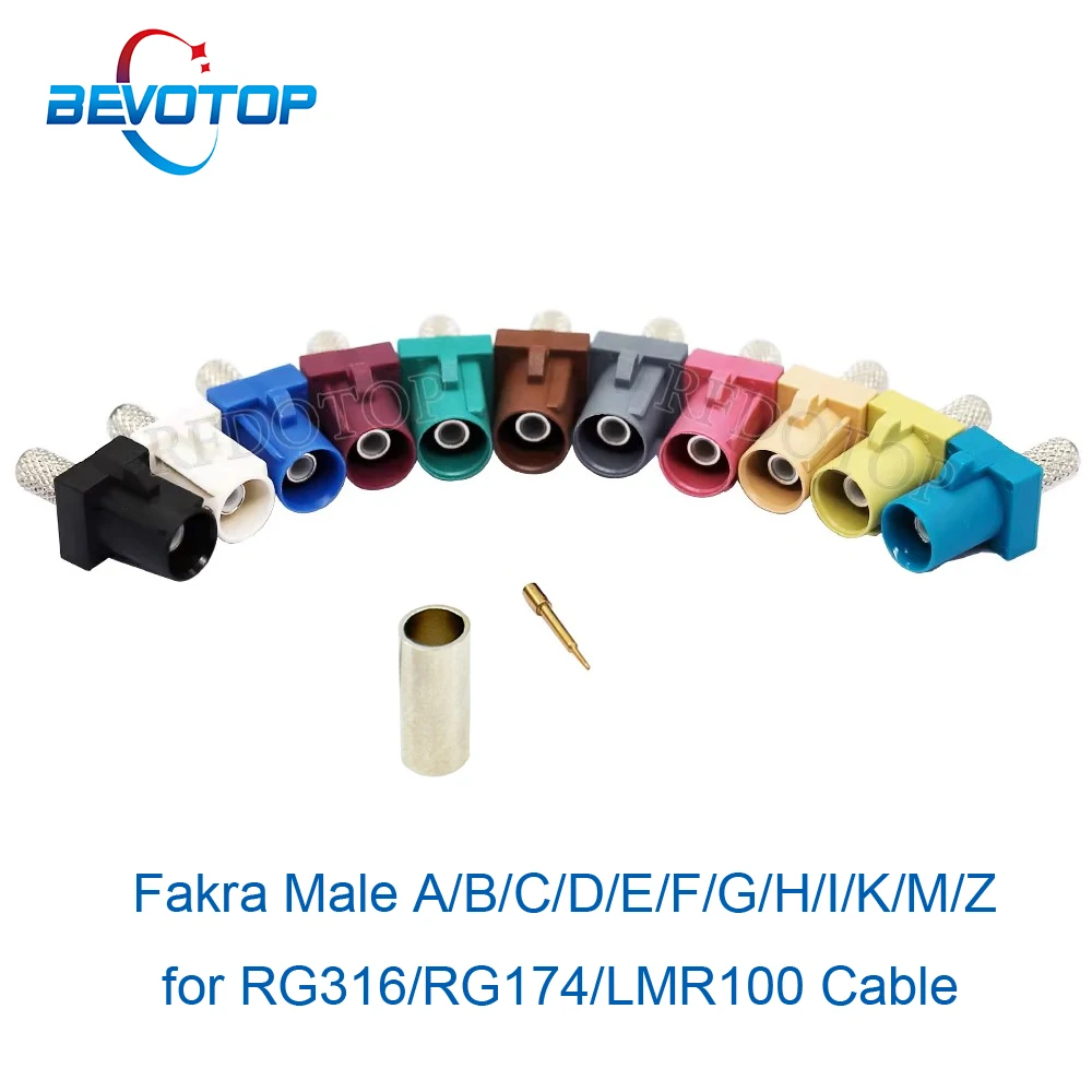 Fakra A B C D E F G H I K Z разъем для кабеля BEVOTOP | AliExpress