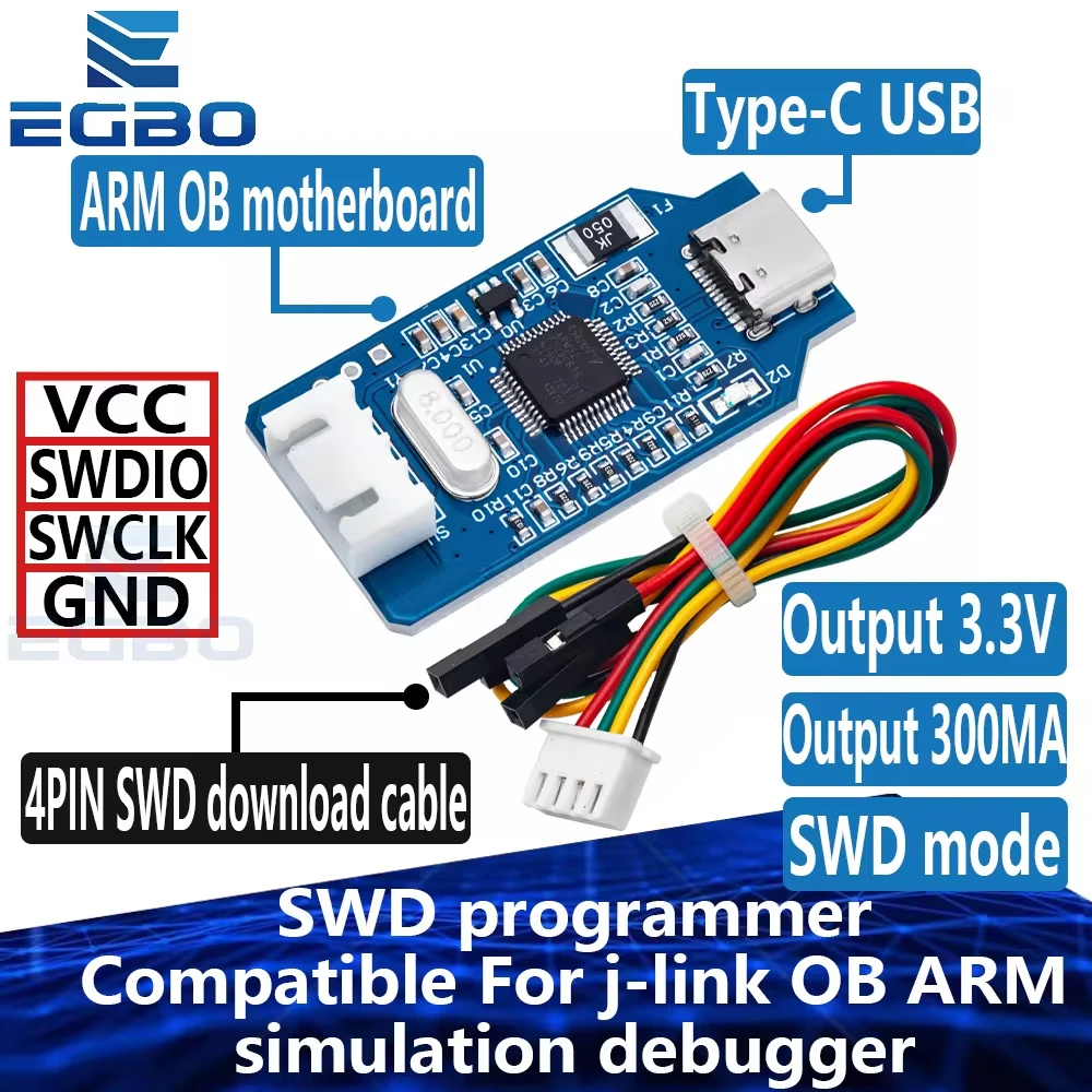 EGBO Отладчик STM32 для j-link OBS ARM | AliExpress