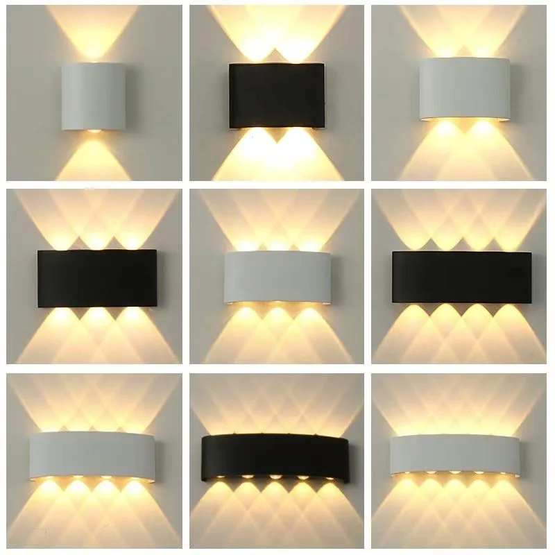 LED настенный светильник для дома белый/черный 2-10Вт | AliExpress
