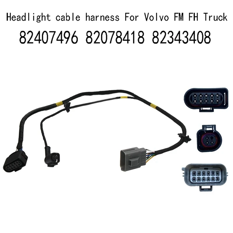 82407496 Жгут проводов фар для грузовика Volvo FM FH 82078418 82343408 ...