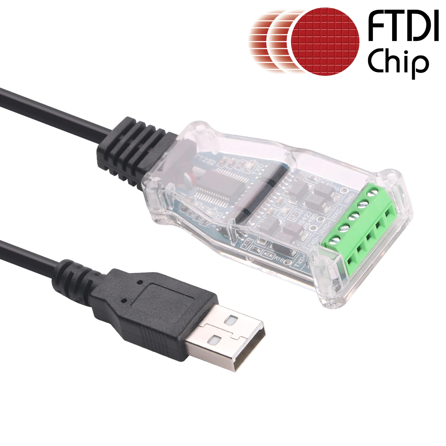 Кабель-адаптер FTDI USB в RS485 RS422 485 422 с изоляционным модулем ...