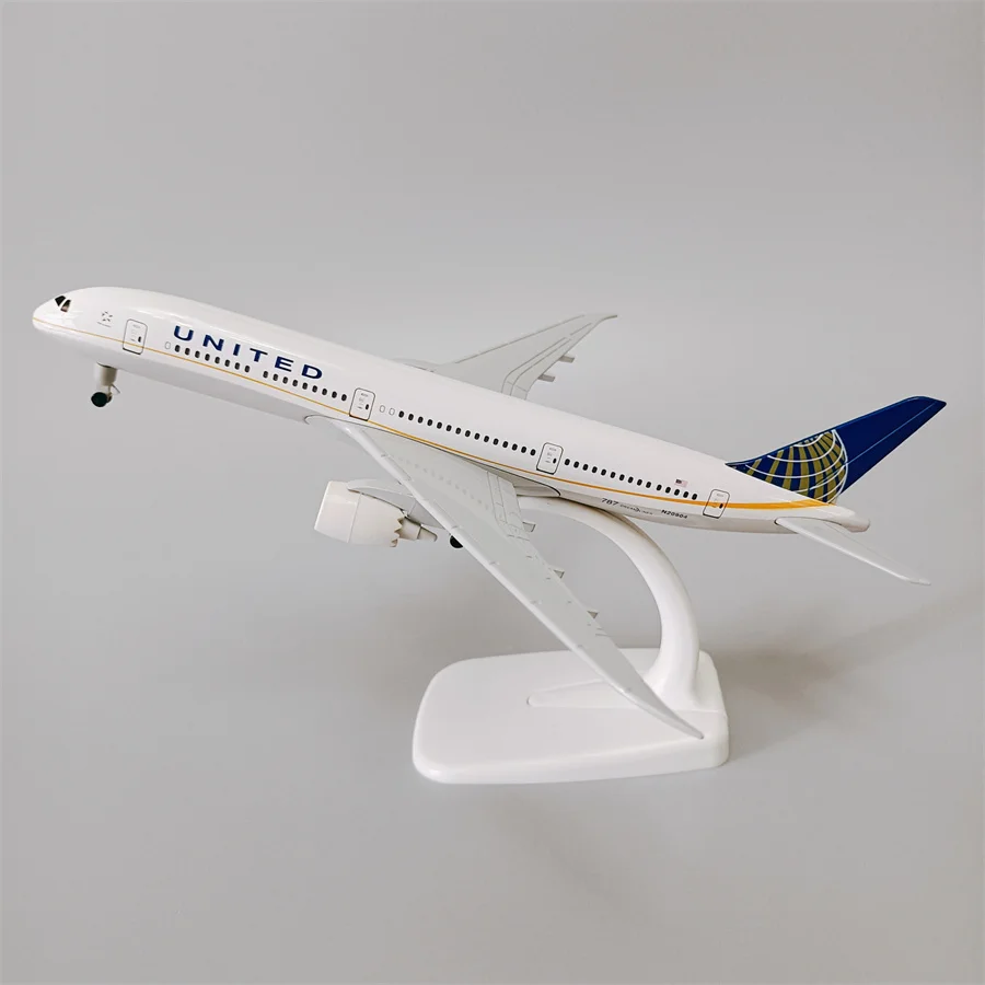 20CM Alloy Metal American USA Air UNITED Airlines B787 Boeing 787 ...