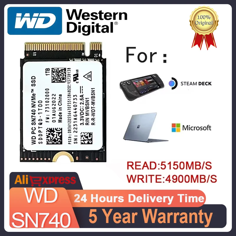Western Digital WD SN740 1TB NVMe SSD | AliExpress