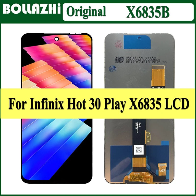 6,82 "Оригинальный ЖК-дисплей для Infinix Hot 30 Play X6835 LCD Hot ...