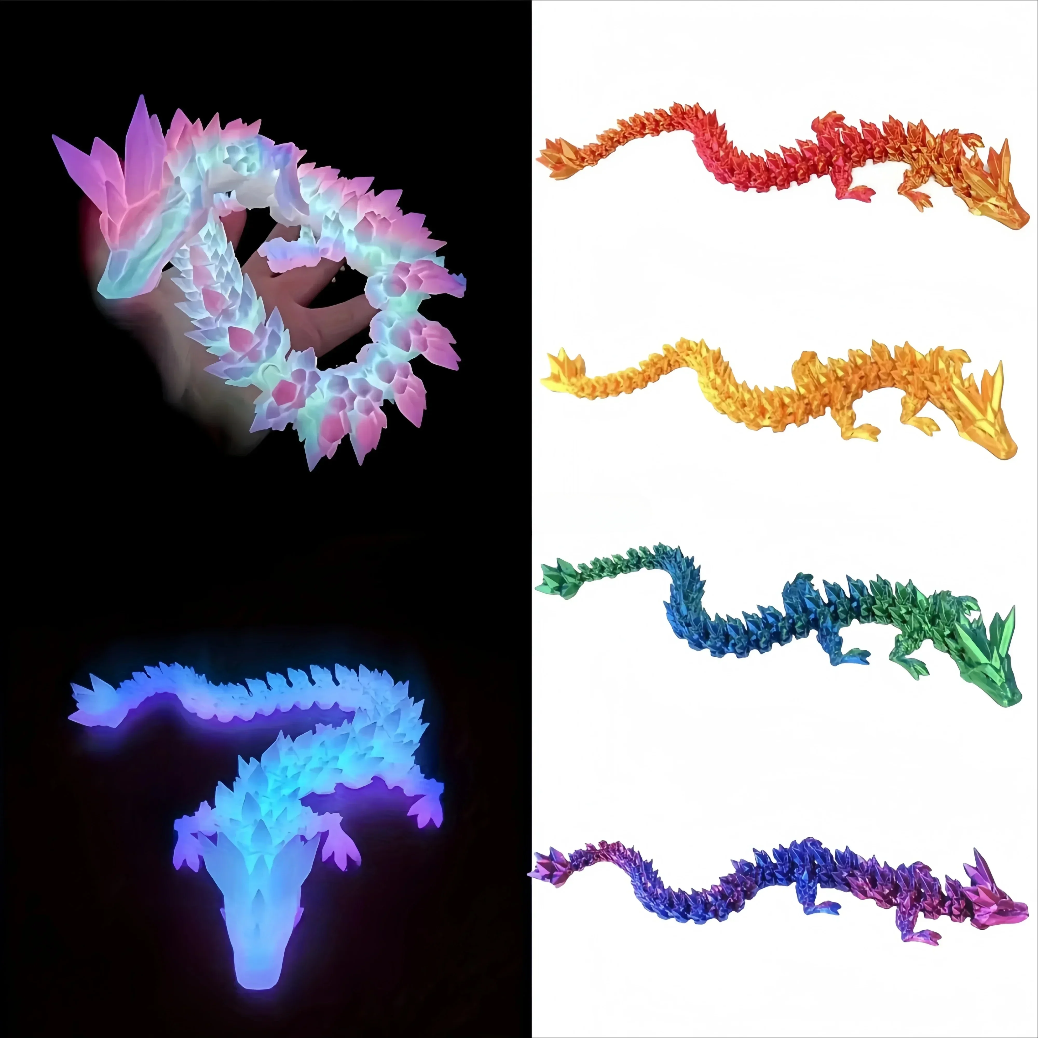 MOONBIFFY Лuminous 3D-Printed Dragon | AliExpress
