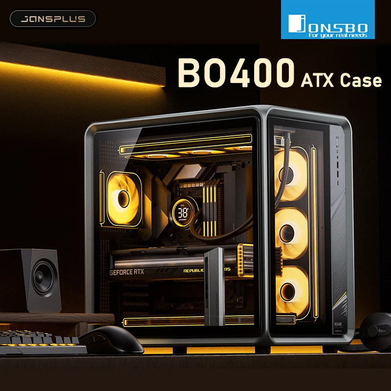 Корпус Jonsbo BO400 ATX, алюминиевый корпус для кабинета с выдом на ...