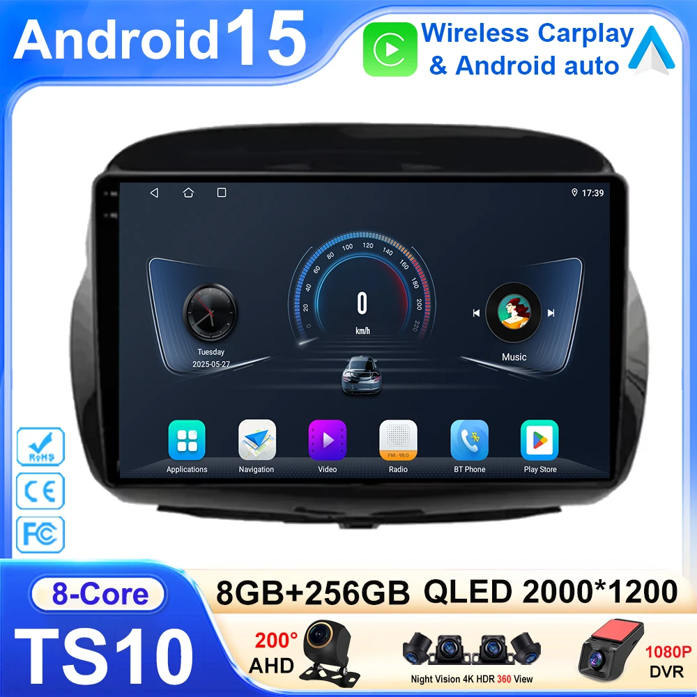 Автомобильный радиоприемник Android 15 для Honda Edix FRV 2004 2005 ...